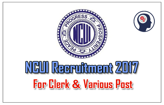 National Cooperative Union of India Recruitment 2017 for Clerk