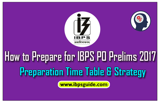 How to Prepare for IBPS PO Prelims 2017 – Preparation Tips & Time Table
