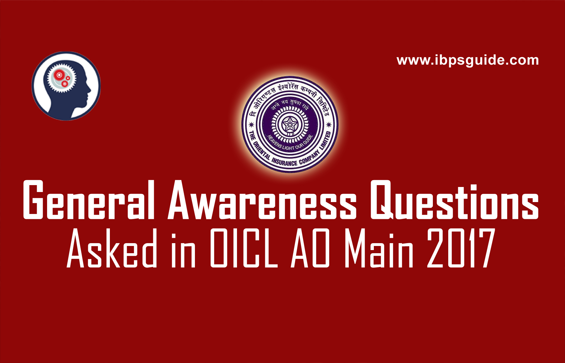 General Awareness Questions Asked In IBPS PO Mains Exam 2017 General Awareness Questions Asked In IBPS PO Mains Exam 2017