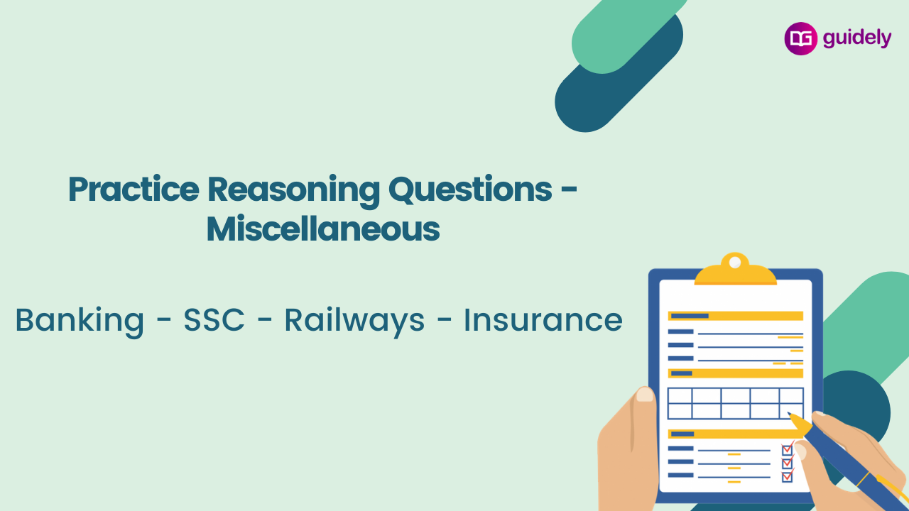 Reasoning Ability - Miscellaneous quiz | Practice Questions