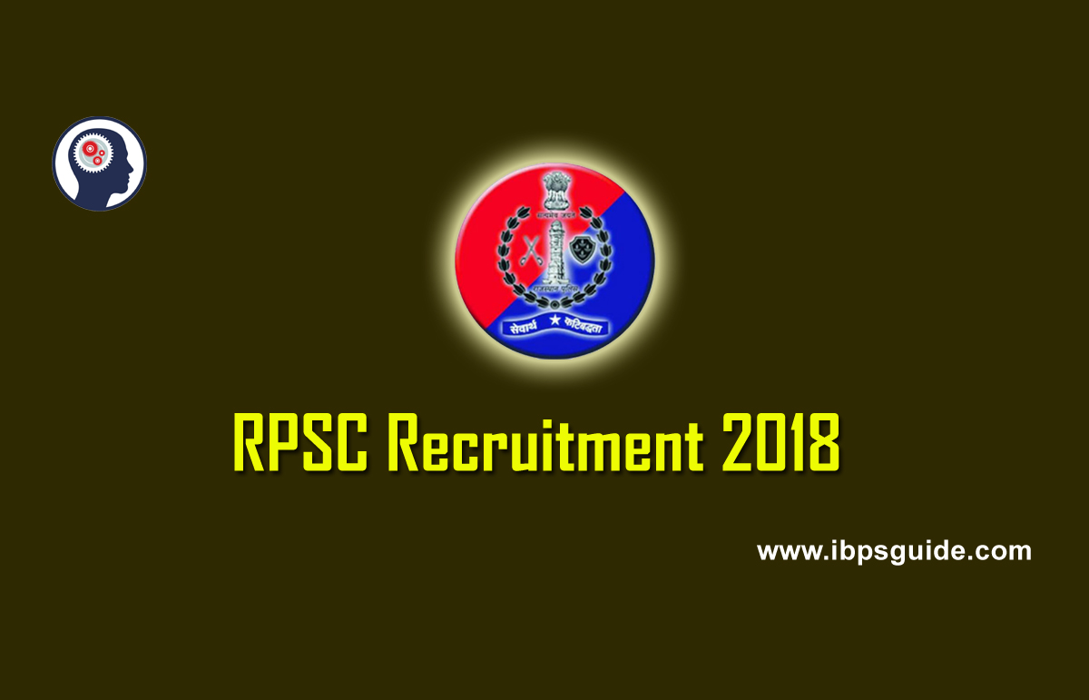 RPSC 2018 | Apply online RPSC Recruitment for 2806 RPSC Jobs
