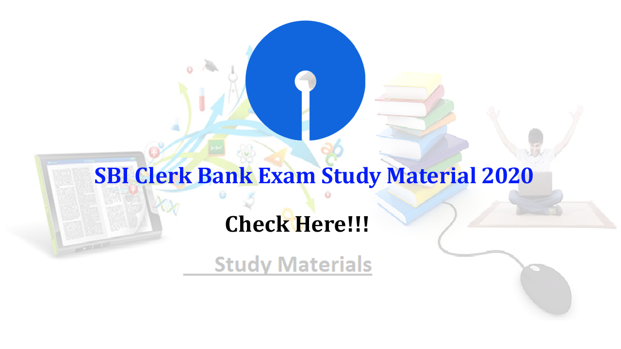 SBI clerk bank exam study material | Check Study Material Package