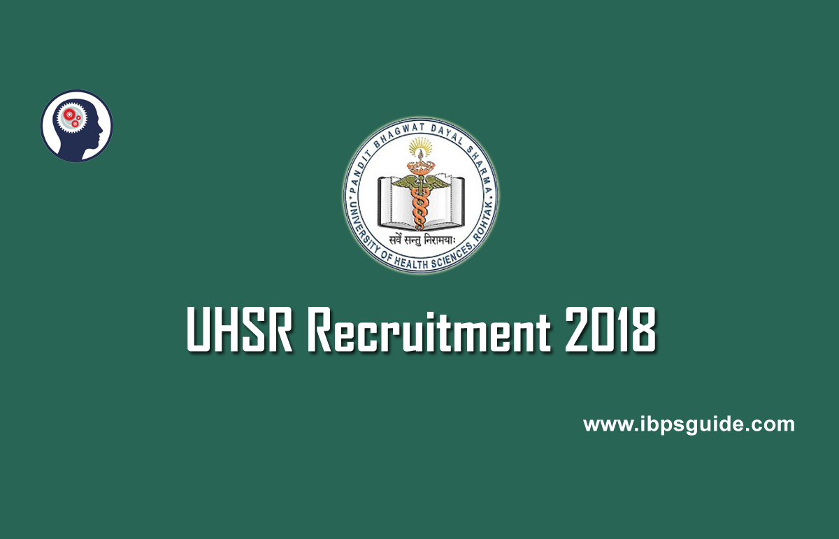 UHSR Recruitment 2018 | 106 Asst Professor Posts - Apply Here