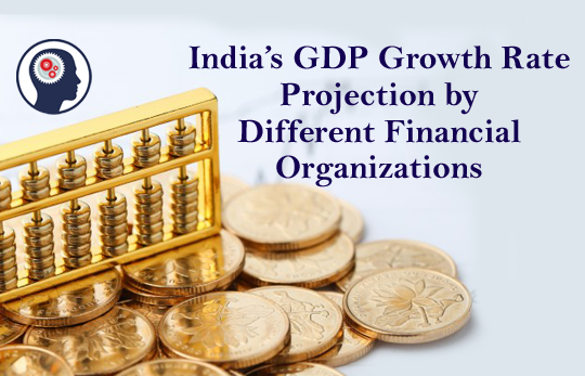 India GDP Growth Rate Projection by Different Financial Organizations