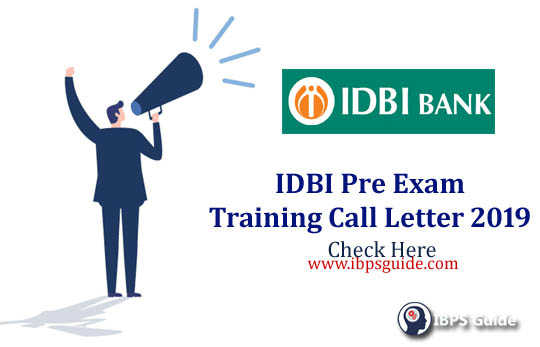 IDBI Pre Exam Training Call Letter 2019: Executive And Assistant Manager Admit Card Here