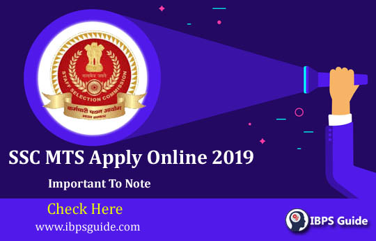 SSC MTS Apply Online 2019: Check Details Of SSC MTS Here