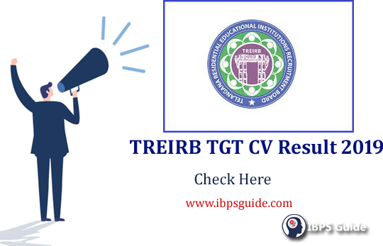 TREIRB TGT CV Result 2019 Released: Download Here