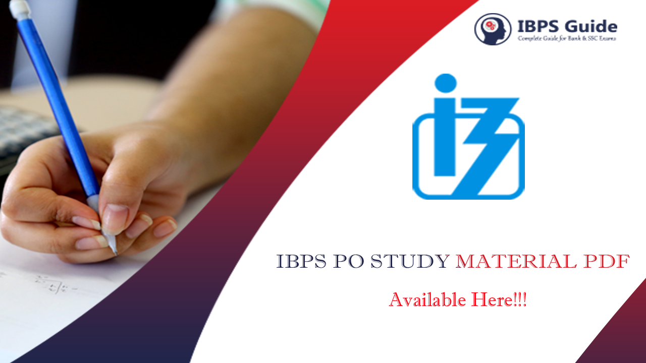IBPS PO Study Material 2020 | Free Download - All Bank Exams
