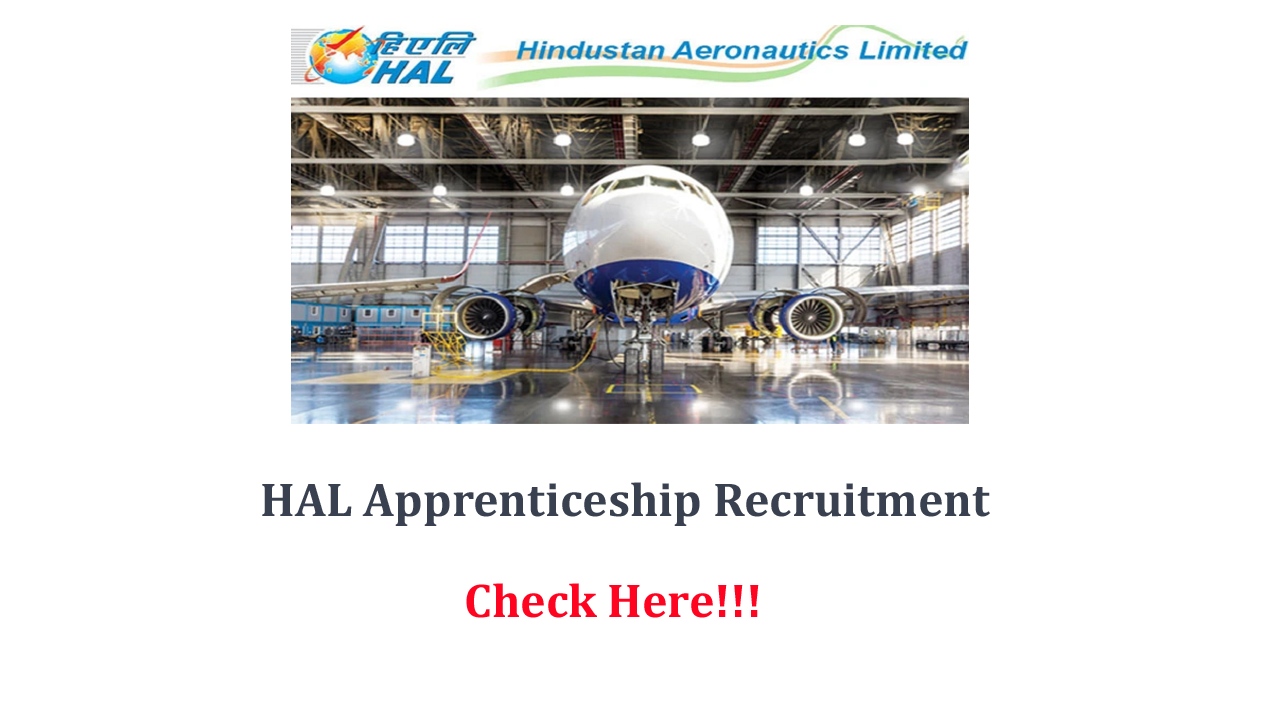 HAL Apprenticeship 2019: HAL Recruitment 2019 | HAL Careers | Jobs