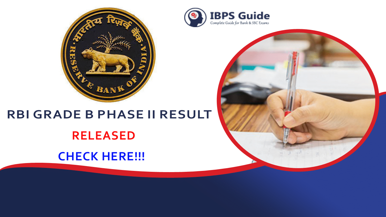 RBI Grade B Phase II Result 2019 | Phase II Merit List & Cut Off Marks