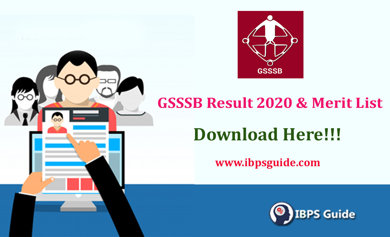 GSSSB Result 2020 | Download Supervisor Instructor Merit List 2020