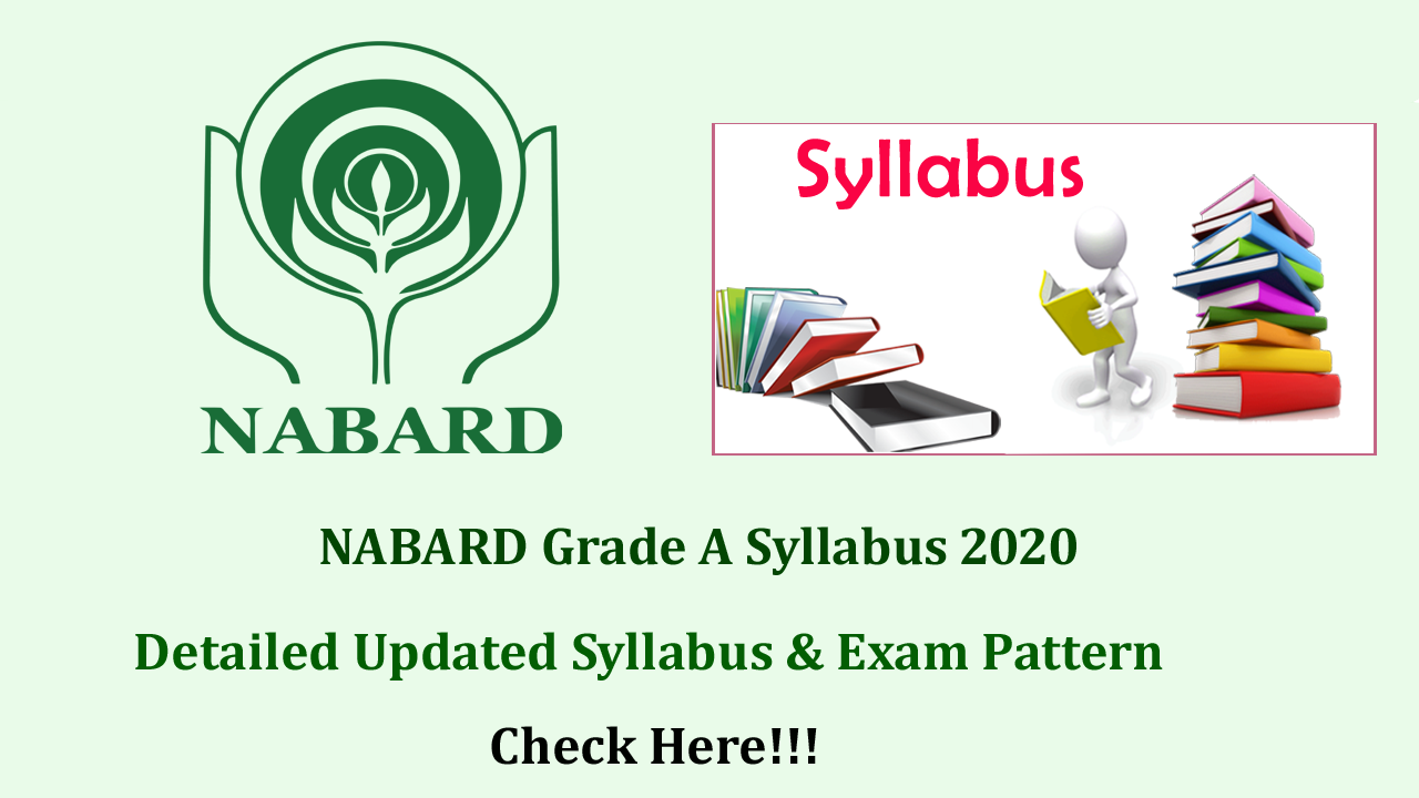 NABARD Grade A Syllabus 2020 | Updated Grade A Exam Pattern 2020