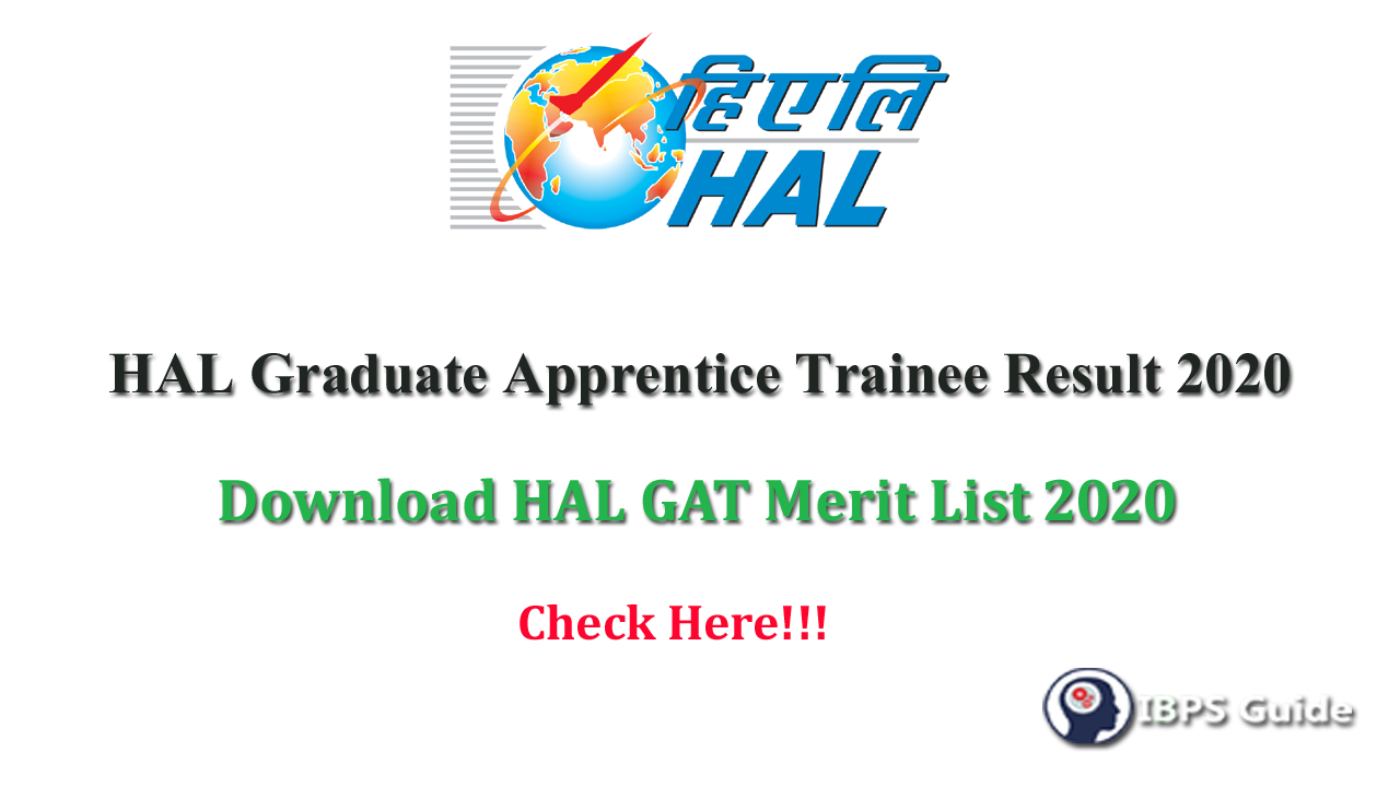 HAL Graduate Apprentice Trainee Result 2020 | Download Here