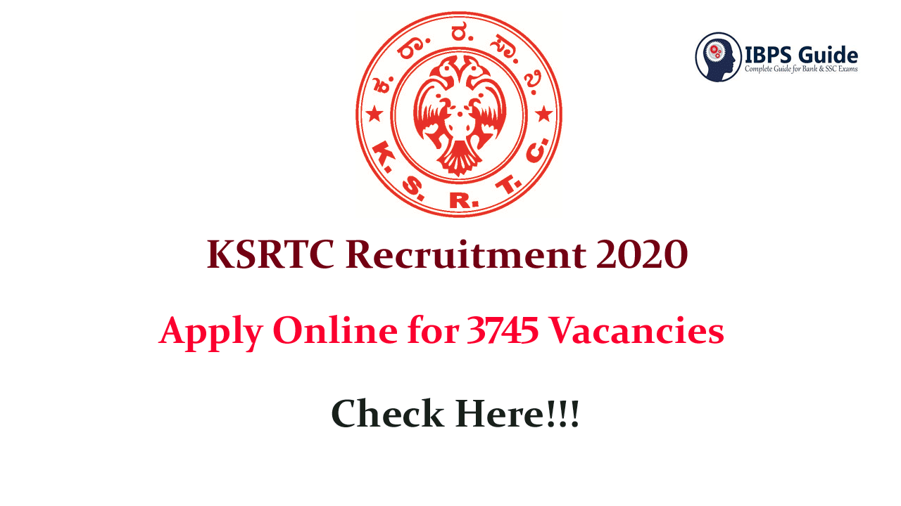 KSRTC Recruitment 2020 | Apply Online Date Extended