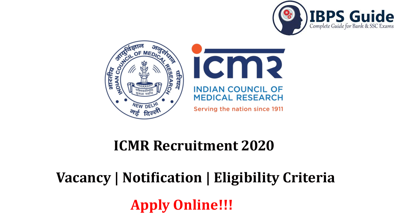 ICMR Recruitment 2020 | 150 Junior Research Fellowship Vacancies