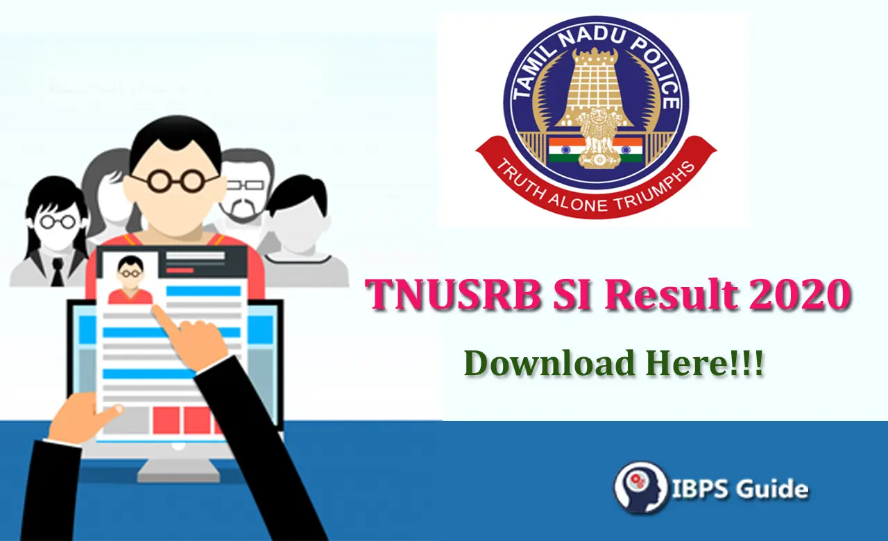 TNUSRB SI Result 2020 | TNUSRB SI Answer Key 2020