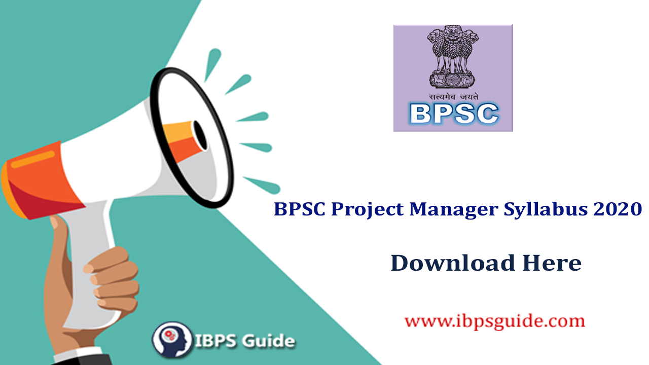 Download the BPSC Project Manager Syllabus 2020