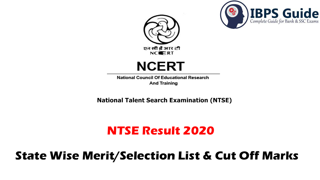 NTSE Result 2020 | NTSE State Wise Merit List & Cut Off Marks 2019-20