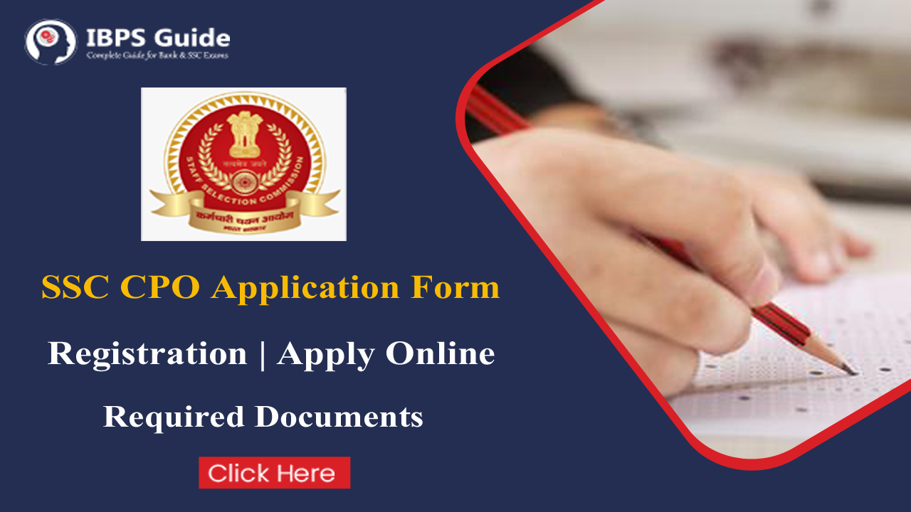 SSC CPO Application Form 2020 | Registration | Apply Online Steps