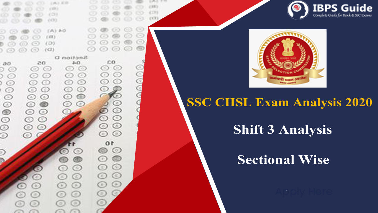 SSC CHSL Shift 3 Analysis 2020 | Check 26th Oct Analysis here