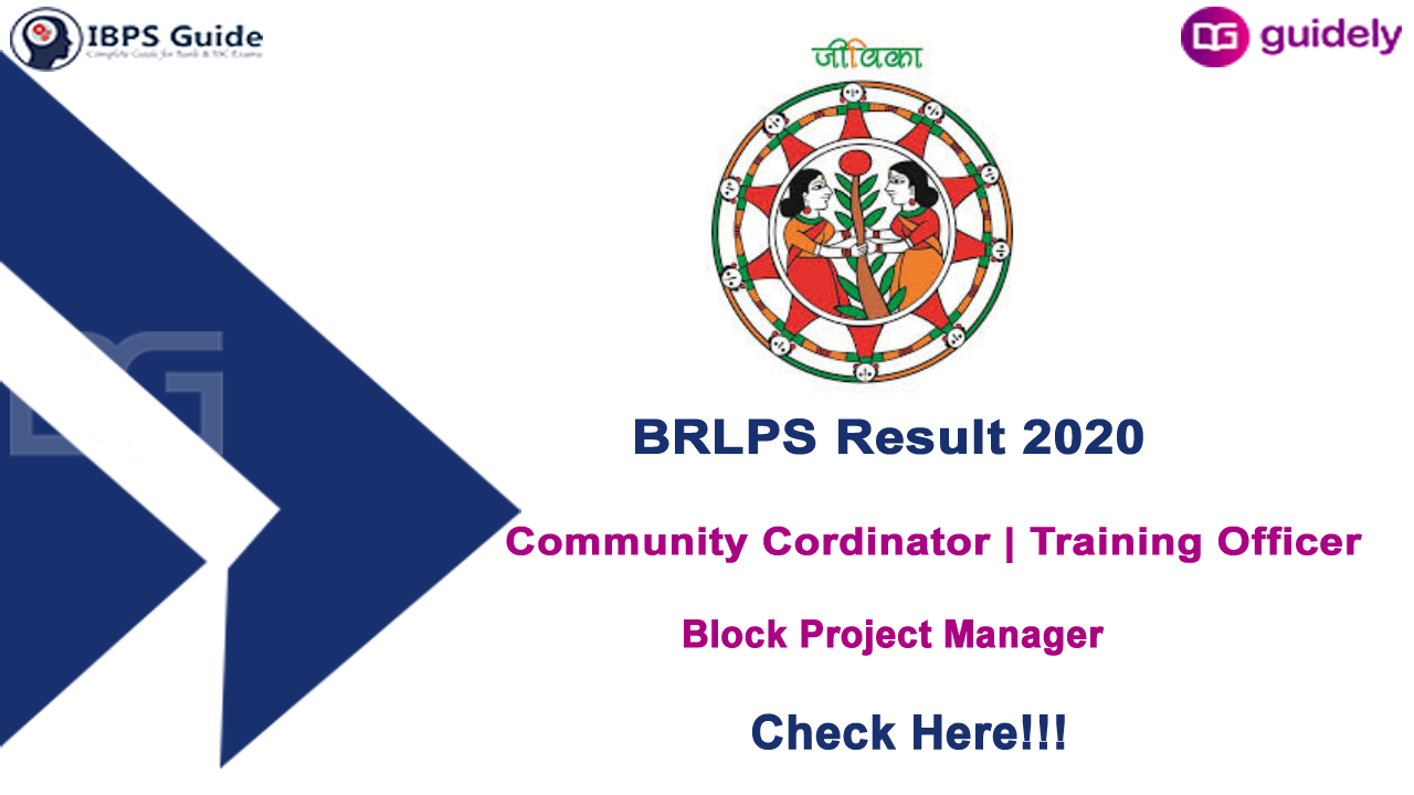 BRLPS Community Coordinator Result 2020 | Check Here the Merit List