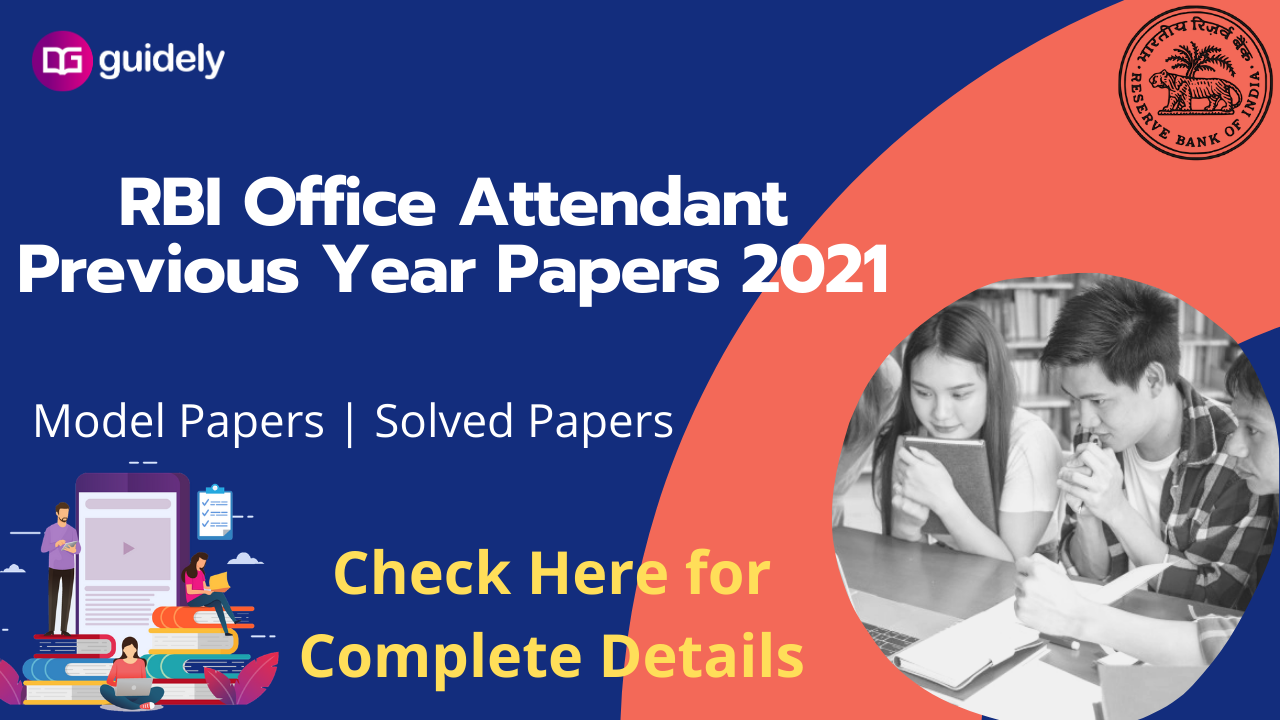 RBI Office Attendant Previous Year Paper PDF: Download Free