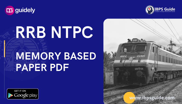 RRB NTPC Memory Based Paper PDF 03 February 2021: Download Here