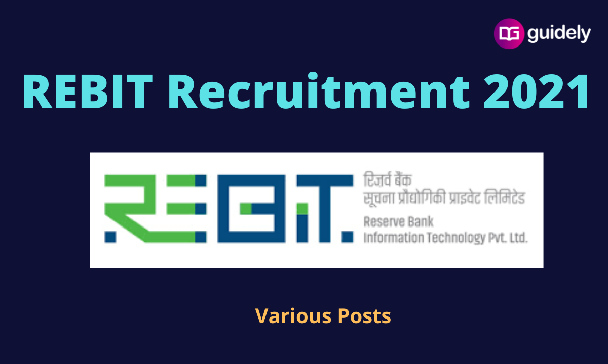 REBIT Recruitment 2021: OUT, Apply Online For Various Posts