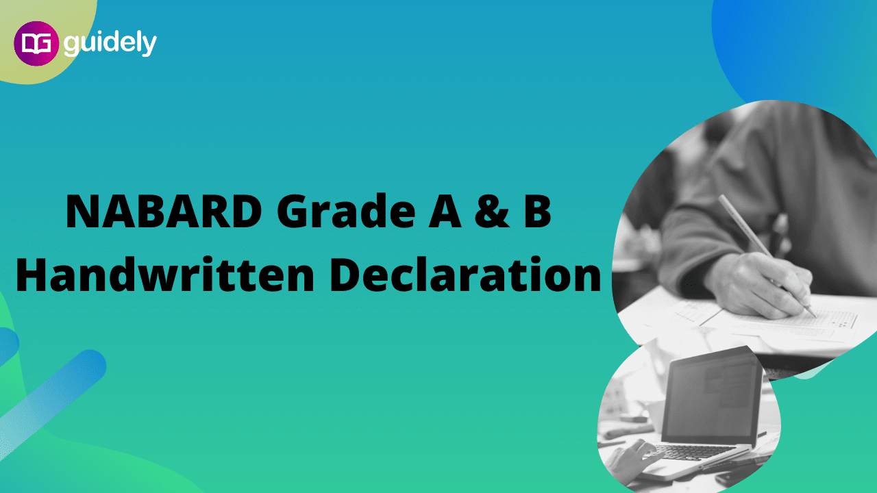 NABARD Grade A Handwritten Declaration 2022: Format and Size