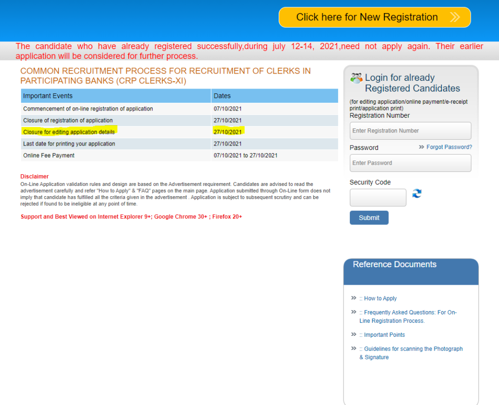 How to Edit IBPS Clerk Application Form After Payment: Check Here