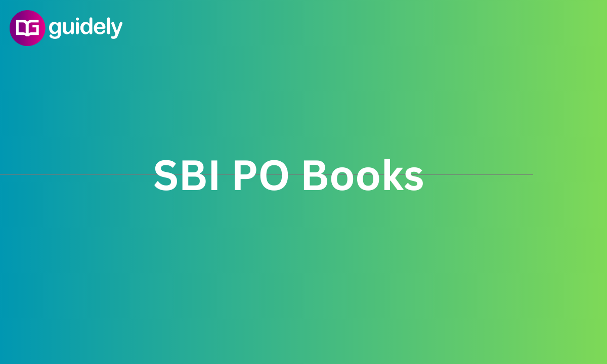 SBI PO Books 2023: Download PDF